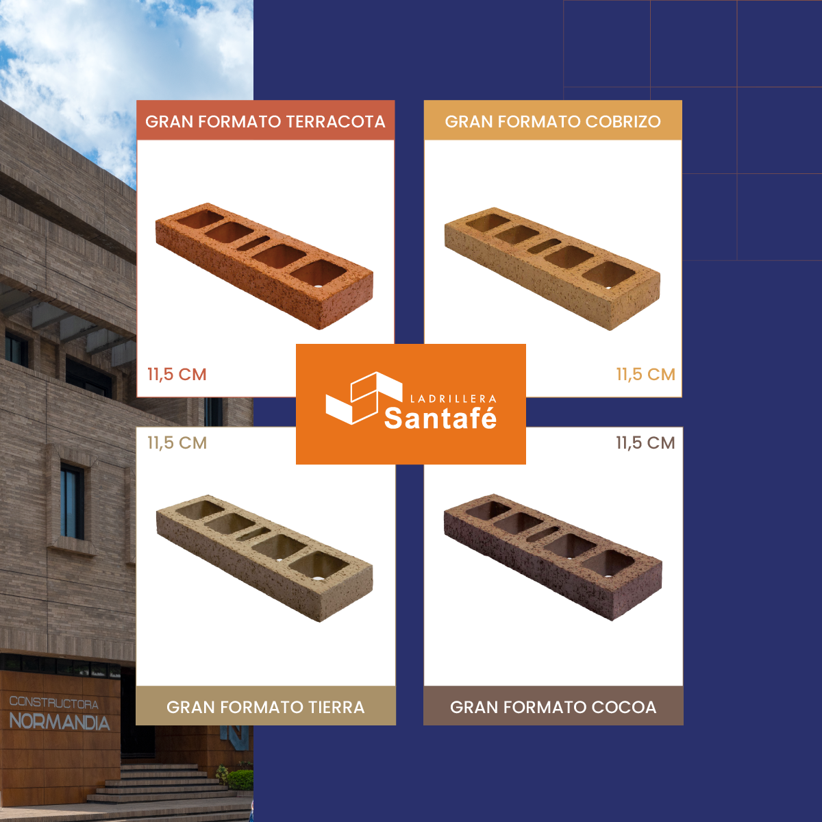LADRILLO GRAN FORMATO TIERRA 39X11.5X5 STA FE – Degres